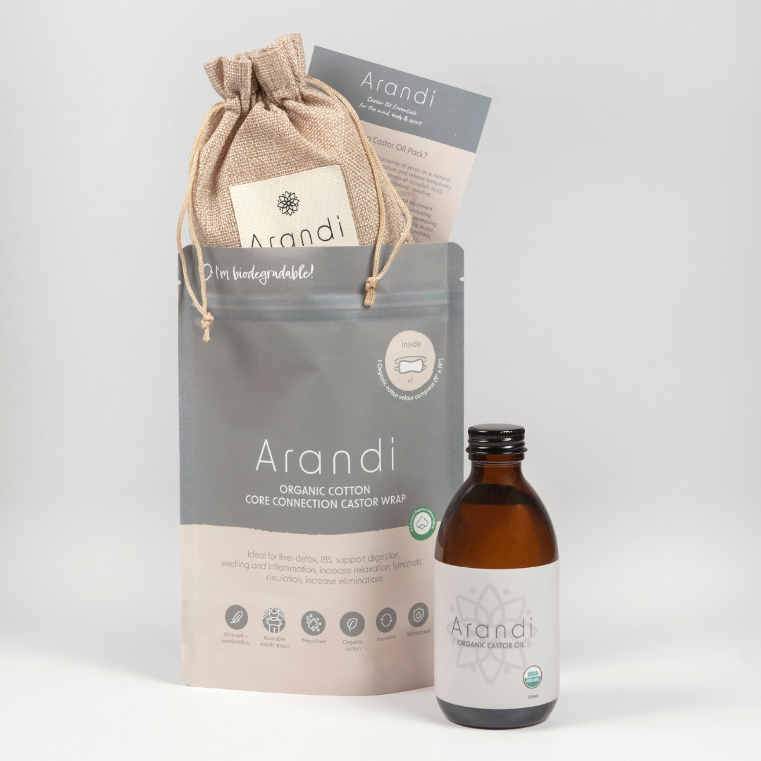 Arandi Core Connection Pack Bundle (Wrap + 250ml Castor Oil)